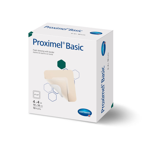 Hartmann Foam Dressing Proximel® Basic 4 X 4 Inch With Border Waterpro ...