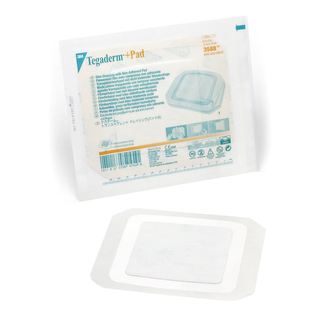 Transparent Film Dressing with Pad 3M™ Tegaderm™ +Pad 6 X 6 Inch Frame ...
