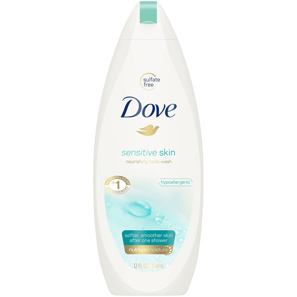 Body Wash Dove® Sensitive Skin Liquid 12 oz. Bottle Unscented | Gilgal ...