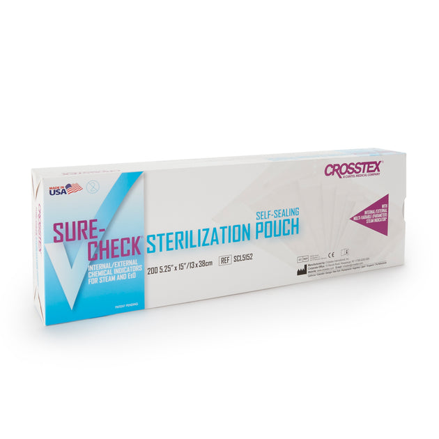 Sterilization Pouch Sure-Check® Ethylene Oxide (EO) Gas / Steam 5-1/4 ...