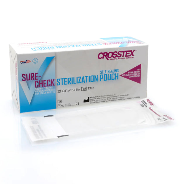Sterilization Pouch Sure-Check® Ethylene Oxide (EO) Gas / Steam 2-1/4 ...