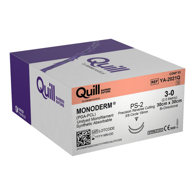 Absorbable Suture with Needle Quill™ Monoderm™ Polyglycolic Acid / PCL ...
