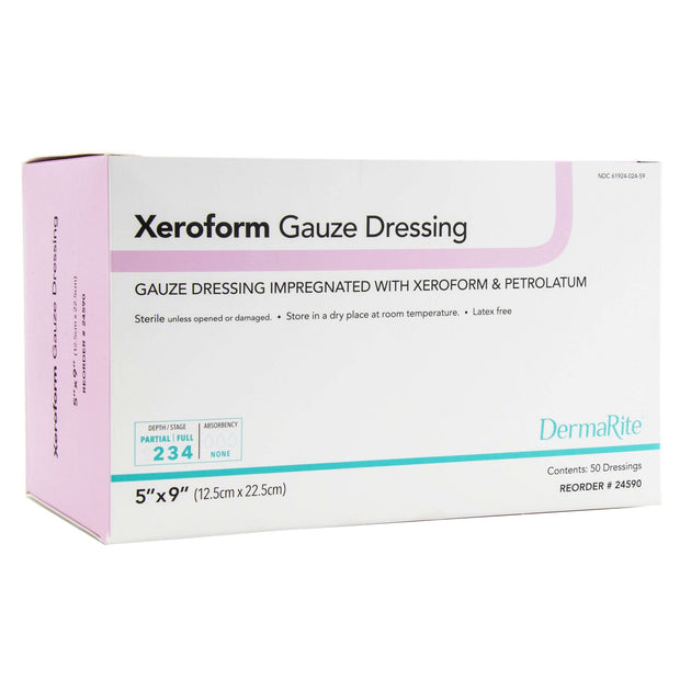 Xeroform Petrolatum Impregnated Dressing Xeroform™ Rectangle 5 X 9 Inc ...