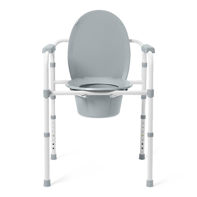 Medline 3-in-1 Folding Aluminum Elongated Commode #G1-505LX1 | Gilgal ...