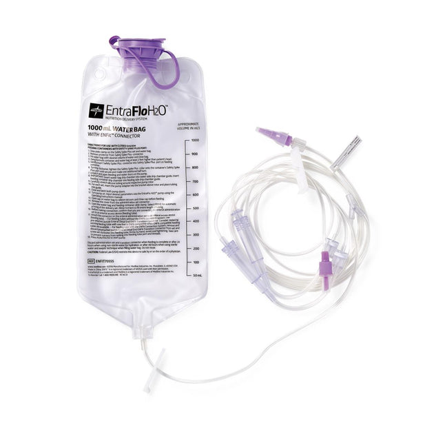 Medline EntraFlo H2O Feeding Set, Spike Set | Gilgal Medical Supplies Inc