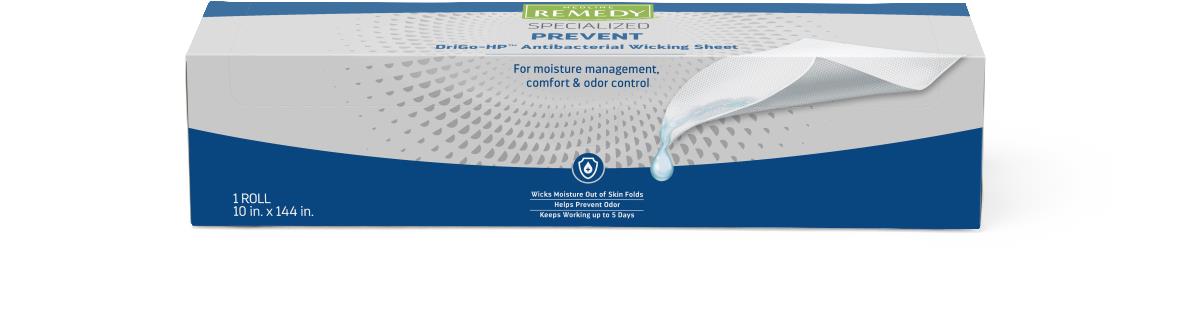 Remedy Specialized DriGo-HP Antibacterial Wicking Sheet, 10" x 144" Ro ...