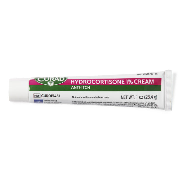 Medline CURAD Hydrocortisone Cream, 1%, 1 oz. Tube | Gilgal Medical ...