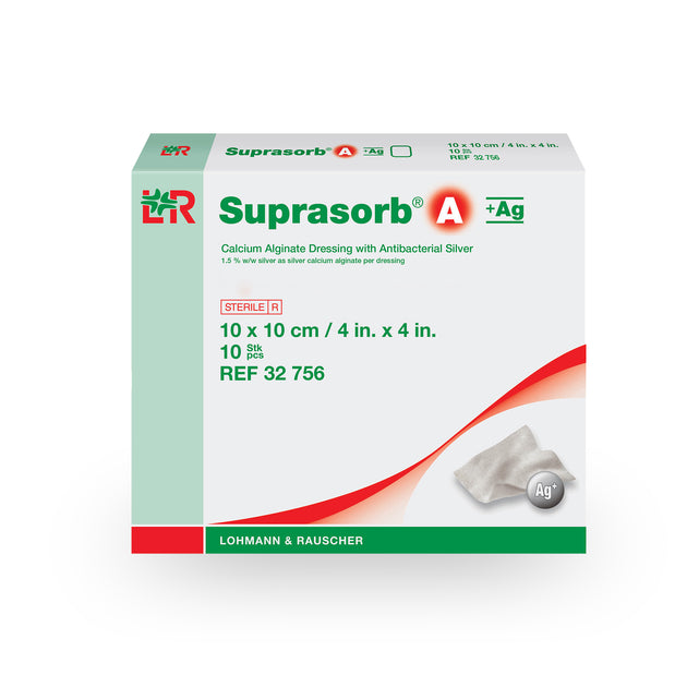 Lohmann & Rauscher Silver Alginate Dressing Suprasorb® A + Ag 4 X 4 In ...