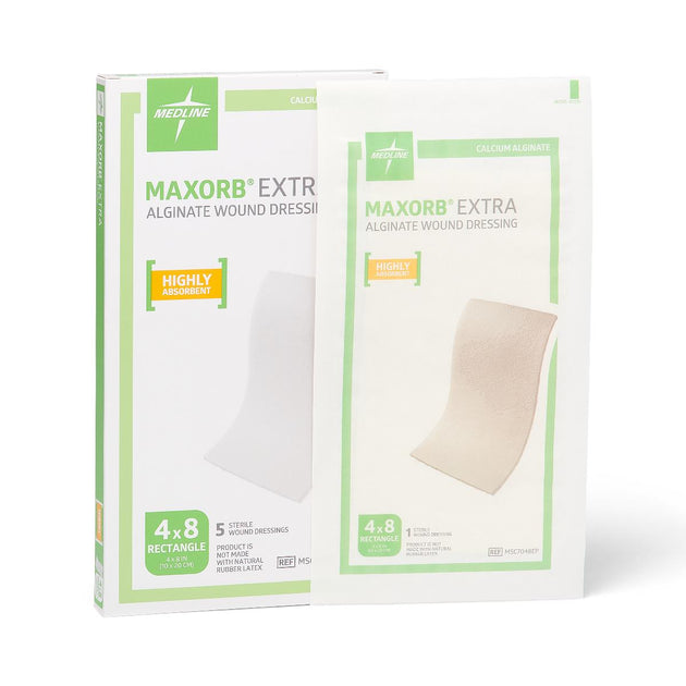 Maxorb Extra CMC / Alginate Dressings, 4" x 8" inch | Gilgal Medical ...