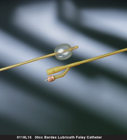 Foley Catheter Bardex® 2-Way Round Tip 30 cc Balloon 18 Fr. Latex ...