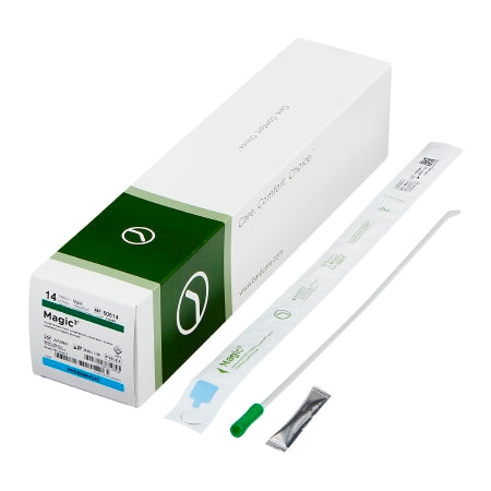 Urethral Catheter Magic3® Coude Tip Hydrophilic Coated Silicone 14 Fr ...