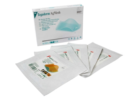 Silver Mesh Dressing 3M™ Tegaderm™ Ag 4 X 5 Inch Rectangle Sterile ...