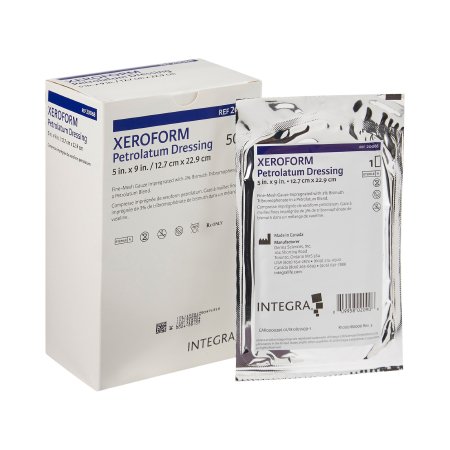 Xeroform Petrolatum Impregnated Dressing Xeroform™ 5 X 9 Inch Gauze Bi ...