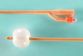 Foley Catheter Bardex® I.C. 2-Way Coude Tip 5 cc Balloon 20 Fr. Silver ...