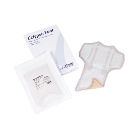 Super Absorbent Dressing Eclypse® Foot 9 X 13 Inch Cellulose / Crystal ...