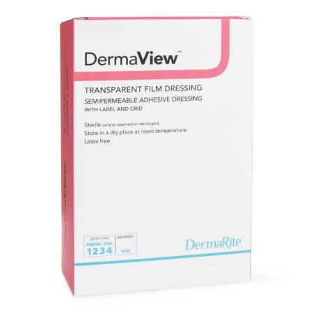 Transparent Film Dressing DermaView™ Roll 6 X 11 Inch 2 Tab Delivery W ...