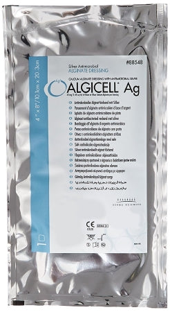 Silver Alginate Dressing Algicell® Ag 4 X 8 Inch Rectangle Sterile ...