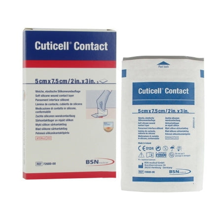 Wound Contact Layer Dressing Cuticell® Contact® 4 X 7 Inch Silicone Re ...