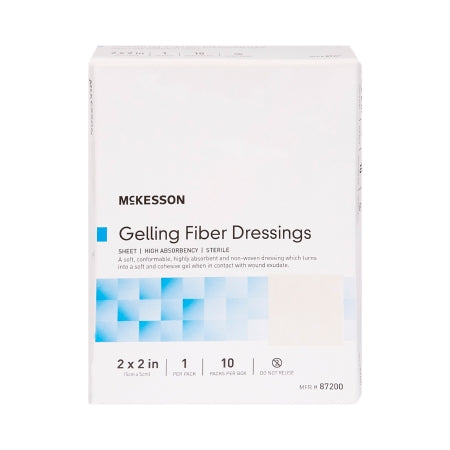 Absorbent Gelling Fiber Dressing Carboxymethyl Cellulose (CMC) 2 X 2 I ...