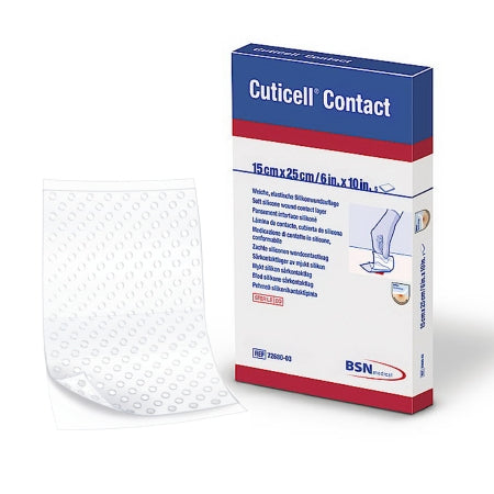 Wound Contact Layer Dressing Cuticell® Contact® 6 X 10 Inch Silicone R ...