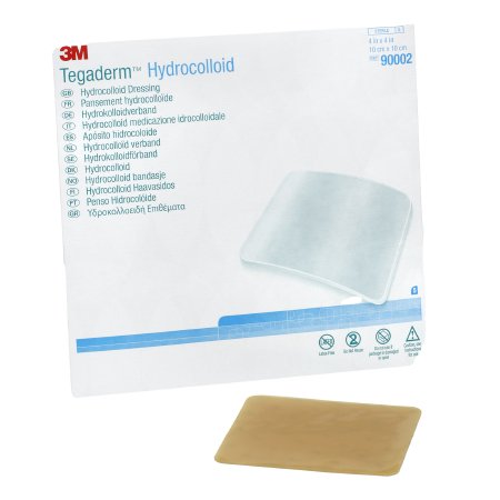 Hydrocolloid Dressing 3M™ Tegaderm™ 4 X 4 Inch Square Sterile | Gilgal ...
