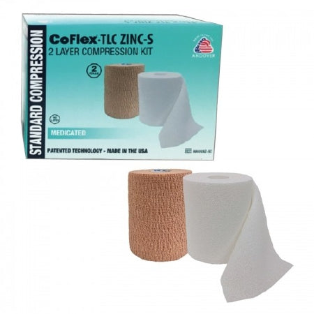 2 Layer Compression Bandage System CoFlex® TLC Zinc with Indicators 3 ...