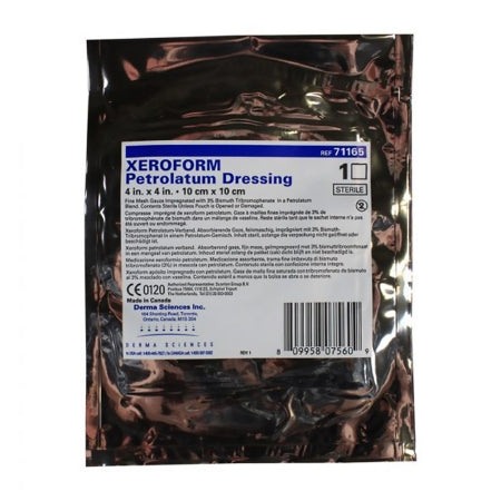 Xeroform Petrolatum Impregnated Dressing Xeroform™ 4 X 4 Inch Gauze Bi ...