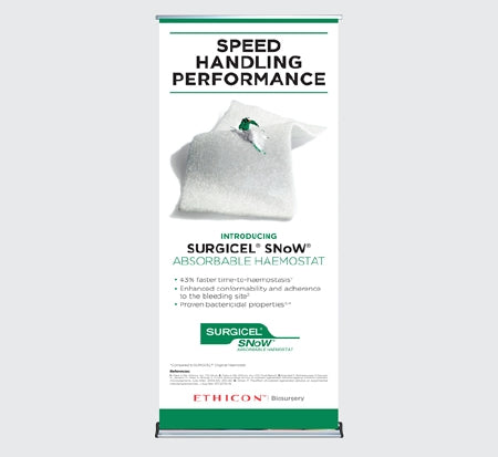 Hemostatic Dressing Surgicel® SNoW™ 1 X 2 Inch 10 per Pack Individual ...