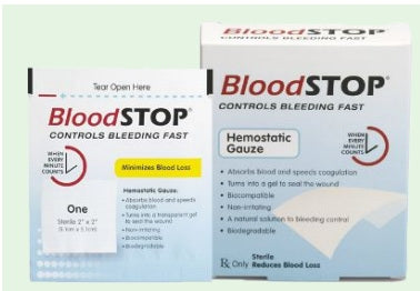 Hemostatic Dressing BloodSTOP® 2 X 4 Inch 1 per Pack Individual Packet ...