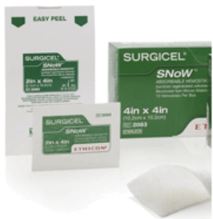 Hemostatic Dressing Surgicel® SNoW™ 4 X 4 Inch 10 per Pack Individual ...