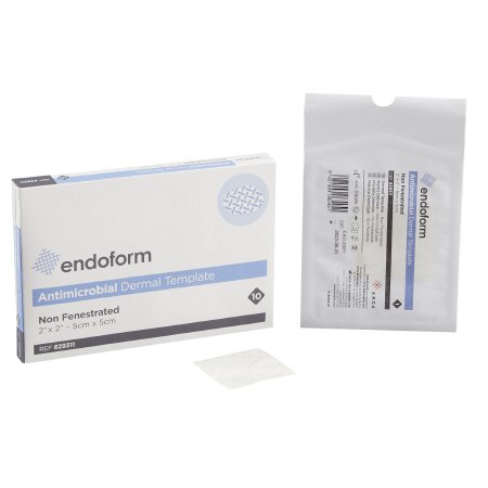 Silver Collagen Dressing Endoform® Antimicrobial 2 X 2 Inch Square Ste ...