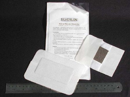 Silver Island Dressing Silverlon® 4 X 6 Inch Rectangle Sterile | Gilgal ...