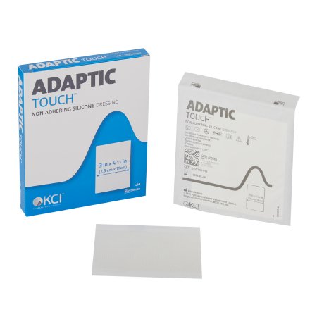 Wound Contact Layer Dressing 3M™ Adaptic Touch™ 3 X 4-1/4 Inch Silicon ...
