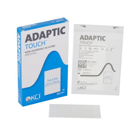 Wound Contact Layer Dressing 3M™ Adaptic Touch™ 2 X 3 Inch Silicone Re ...