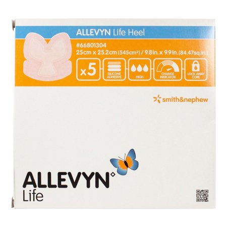 Silicone Foam Dressing Allevyn Life 9-4/5 X 9-9/10 Inch Heel Silicone ...