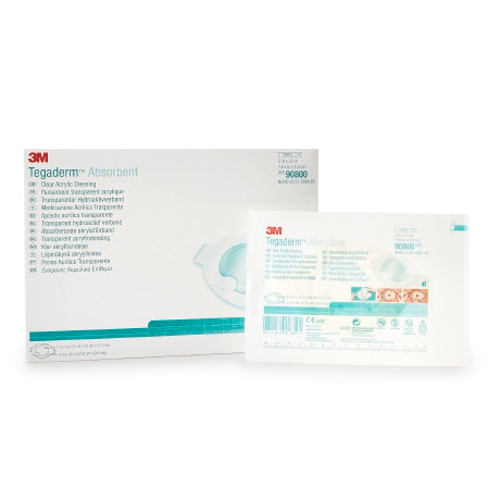 Absorbent Transparent Film Dressing 3M™ Tegaderm™ Absorbant 3 X 3-1/4 ...